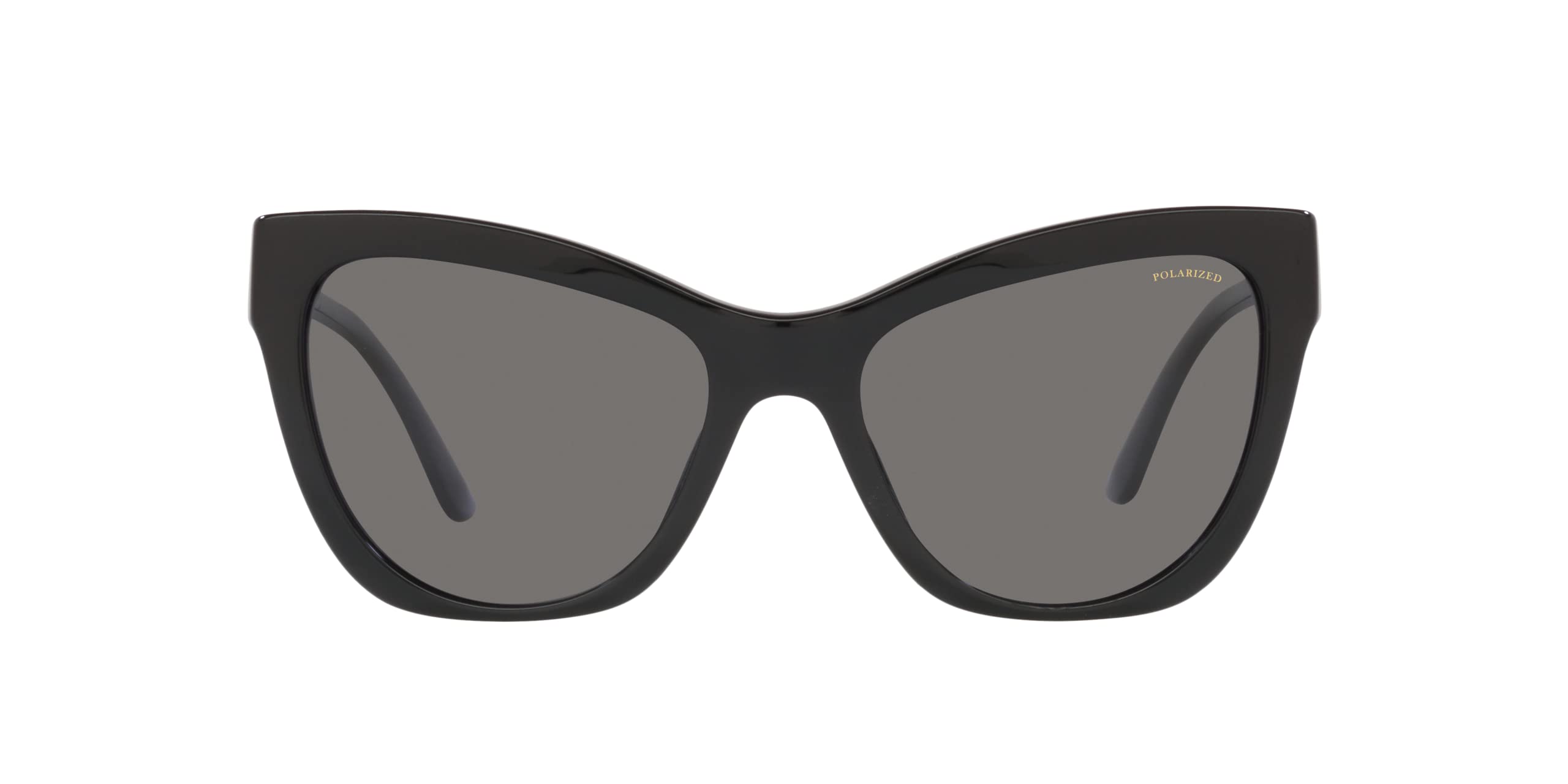 Versace Woman Sunglasses Black Frame, Polar Dark Grey Lenses, 56MM