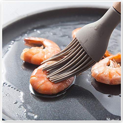 LMMDP Silicone Kitchen Utensils Gadgets Wood handle Cooking Tools Kitchenware Set Spatula Shovel Spoon Home With Storage Box (Size : 10Pcs Kitchen Set)