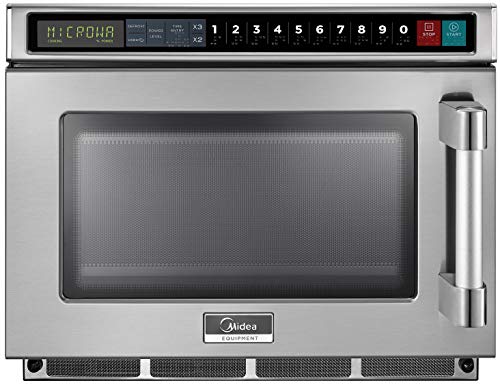 Midea Equipment 1200 Watt Scanning Commercial Microwave Oven, 1200W, Stainless Steel (1217G1S)