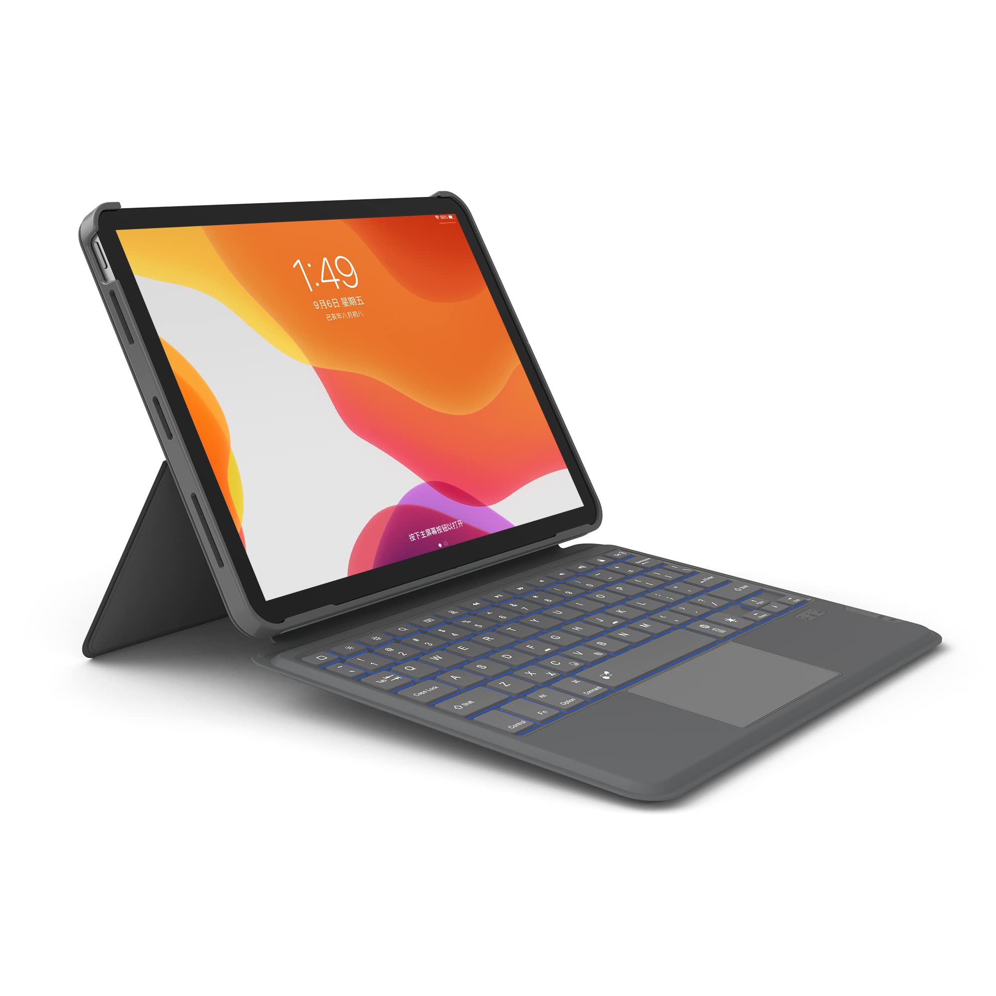 WIWU iPad Pro 11 Inch Case with Keyboard(2022 4th-2018 1st Gen), iPad Air 5th/4th Gen, iPad Pro Keyboard Case with Trackpad, Detachable Wireless Keyboard for iPad Pro 11 Inch
