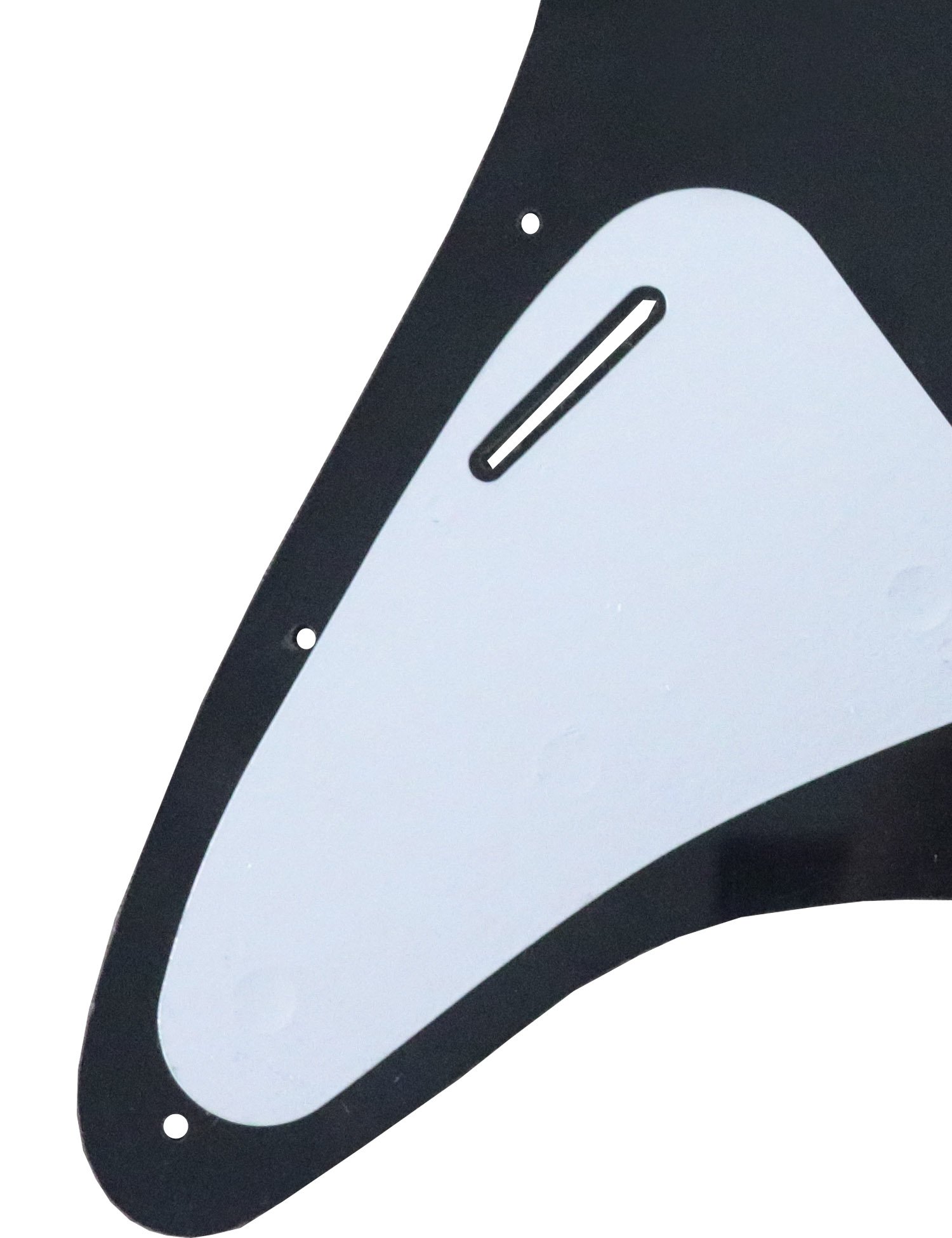 Metallor Electric Guitar Pickguard 3 Ply 11 holes SSS Single Coil Compatible with Strat Style Modern Guitar Parts Replacement(Black)