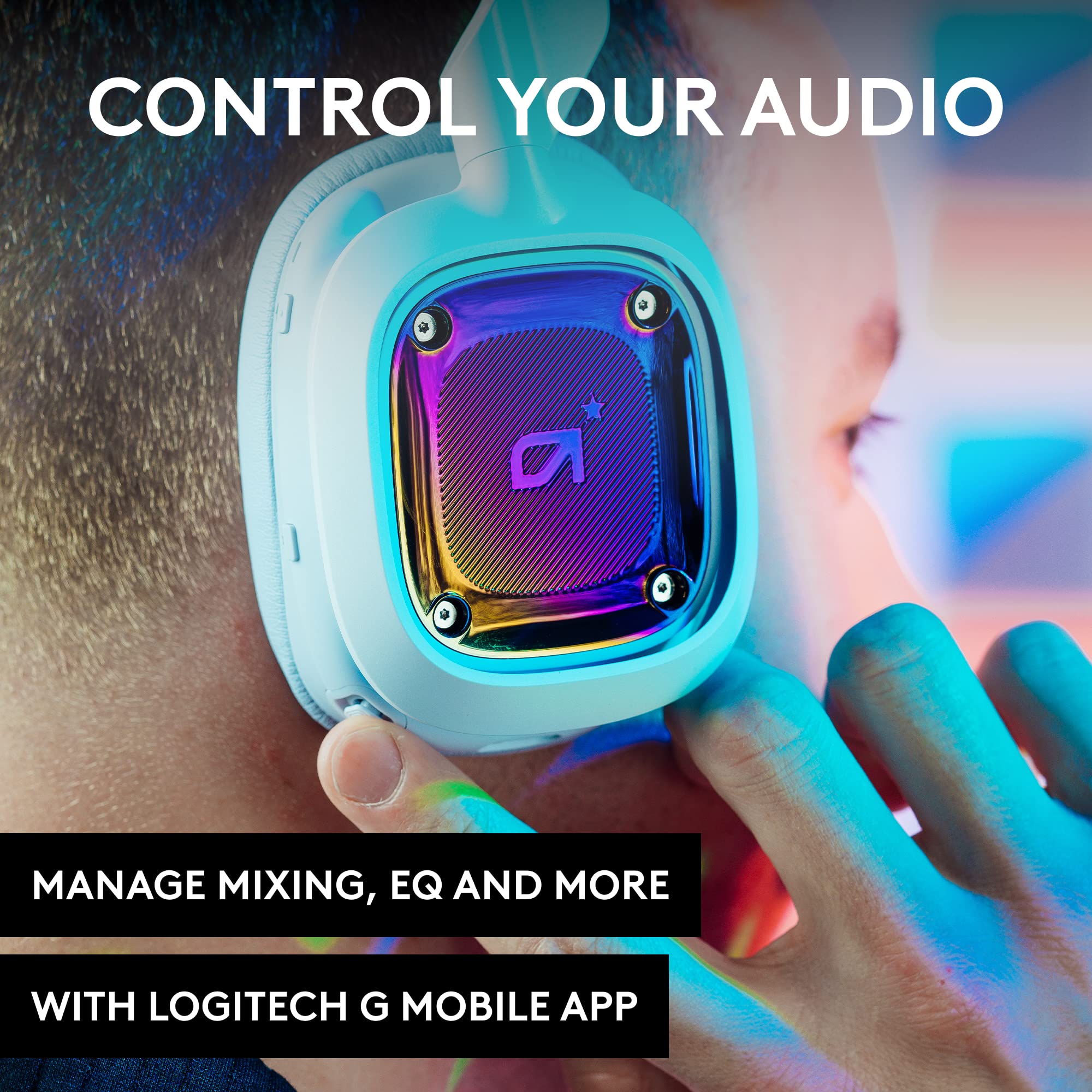 Logitech G Astro A30 LIGHTSPEED Wireless Gaming Headset - Bluetooth, Dolby Atmos/3D Audio Compatible, Detachable Boom, 27hr battery, for PS5, PS4, Nintendo Switch, PC, Android