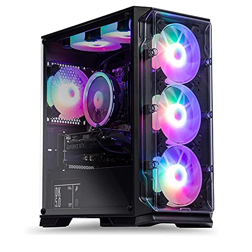 MXZ Gaming PC Computer I5 13400F, RTX3060, 8GB*2 DDR4, NVME M2 500G, 6RGB Fans,Windows 11 Pro Ready to use, Gamer Desktop Computer(I5 13400F| RTX3060)