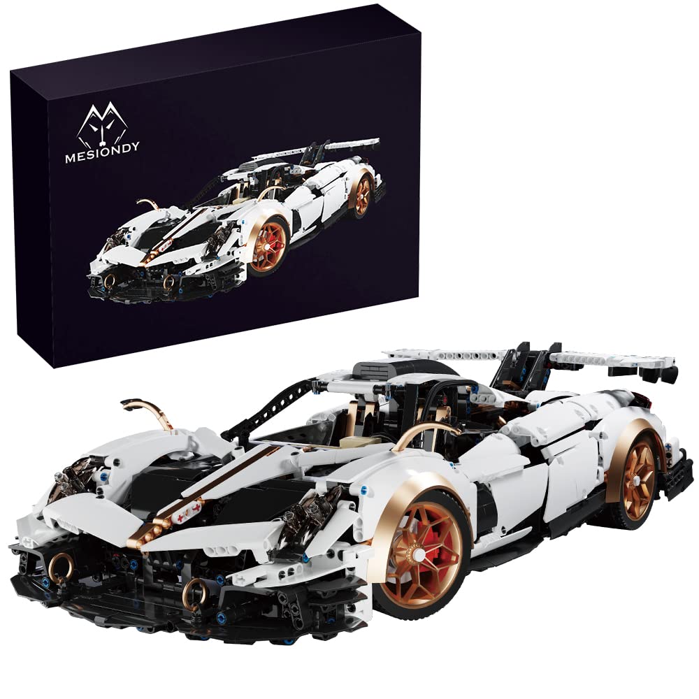 Mesiondy Racing Car Building Blocks Kit,Car Model Building Set DIY Toys for Boys Age 12 13 14 15 16