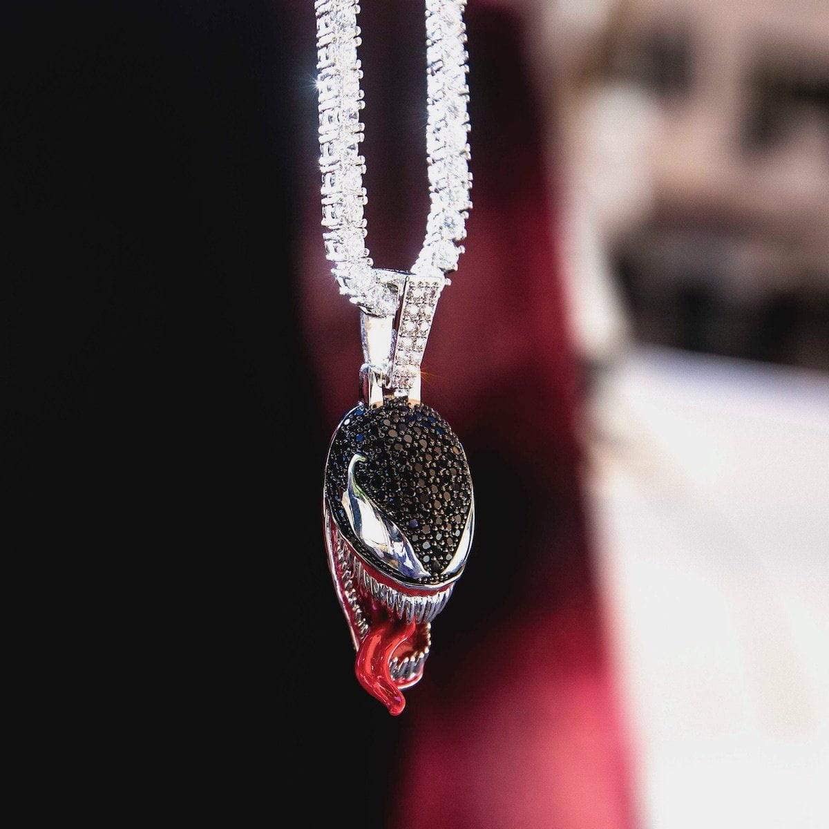 The GLD Shop [Marvel Venom Pendant - White Gold