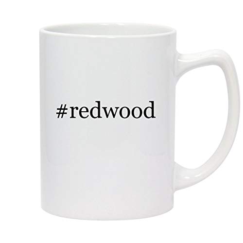 Molandra Products US-C-07-19-02-047759-04-27-19-21 - 14oz Hashtag White Ceramic Statesman Coffee Mug