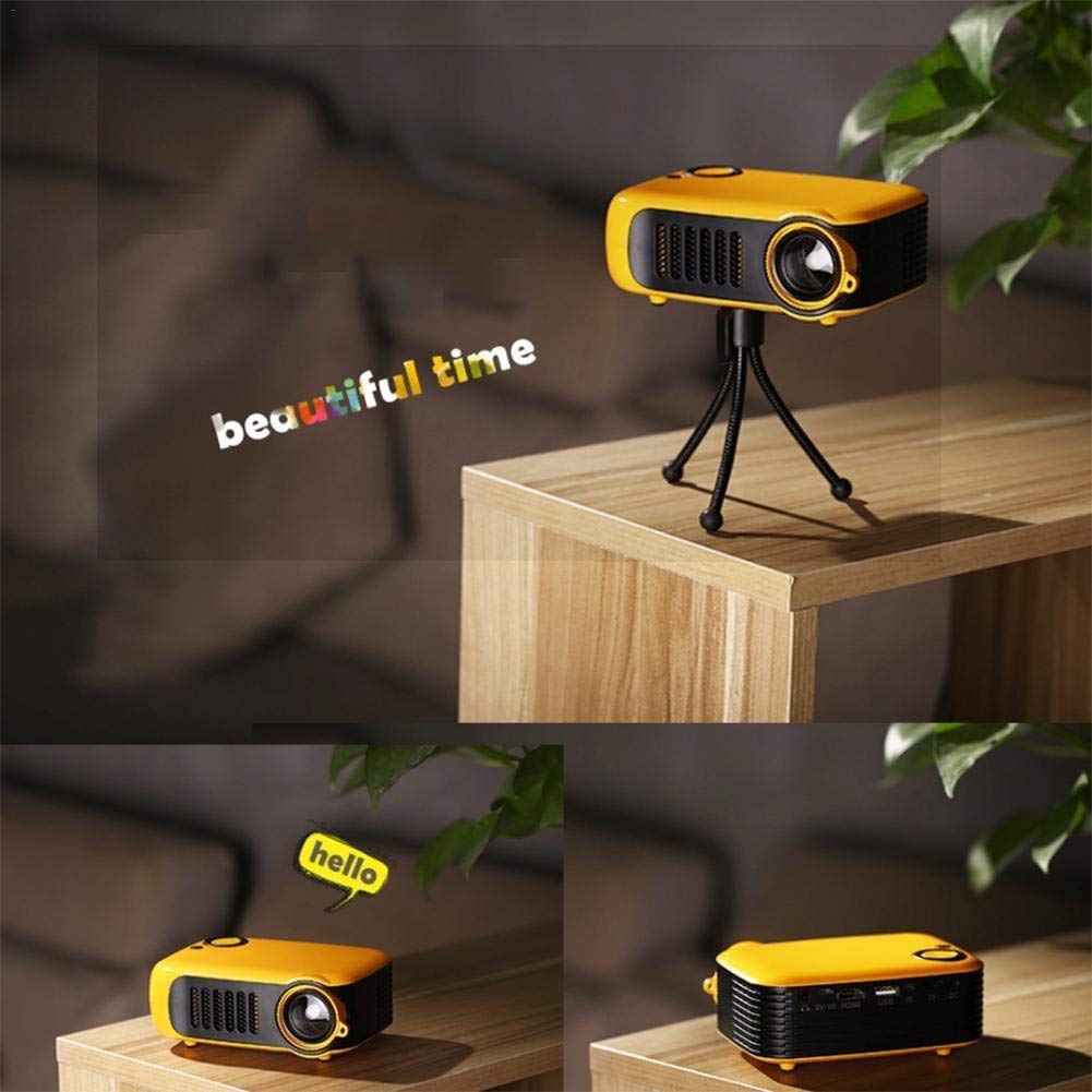 Mini Handheld Projector,Mini Portable Projector Household Projector (Orange Black)