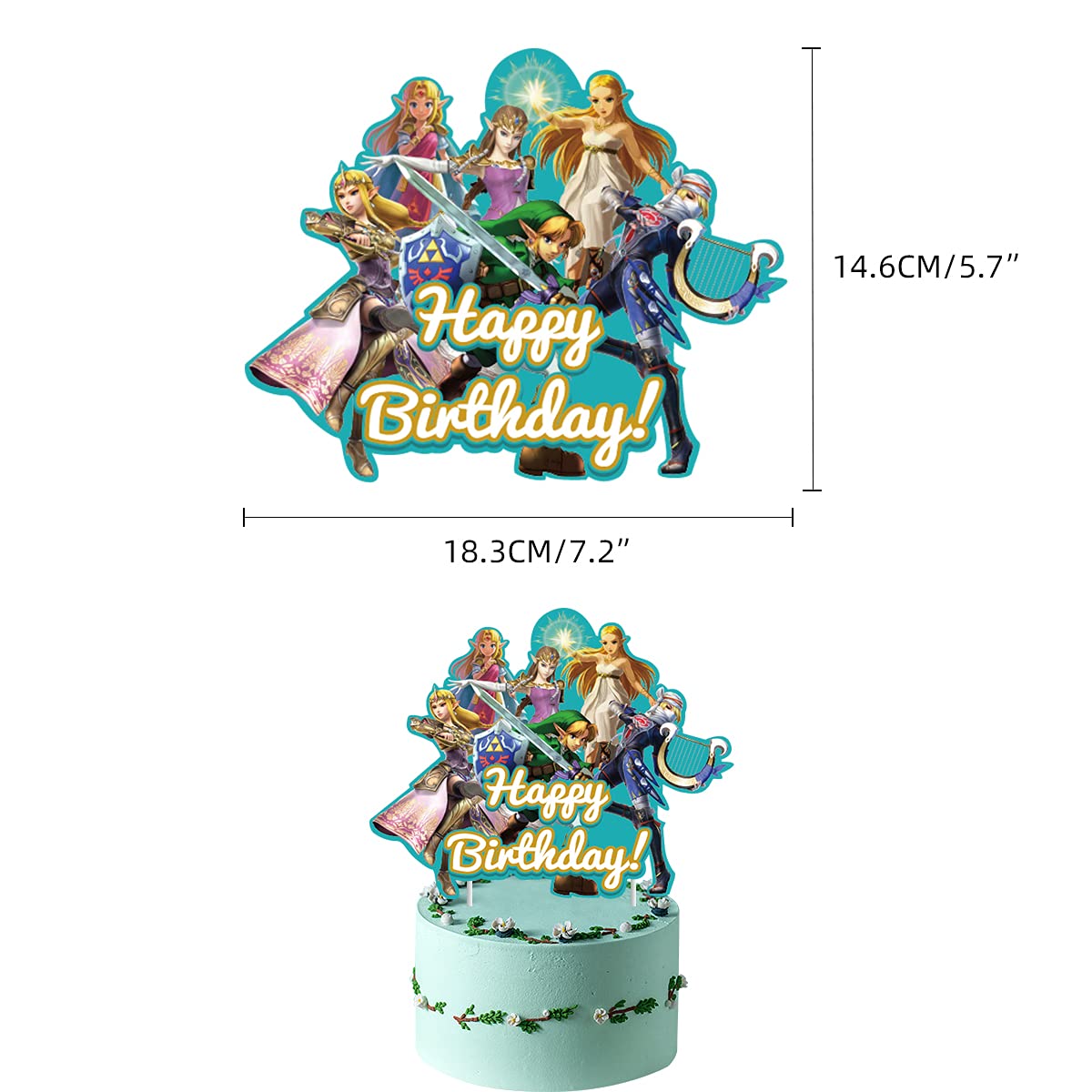 OULUN Birthday Party Supplies For Legend of Zelda ,Zelda Theme Party Decoration