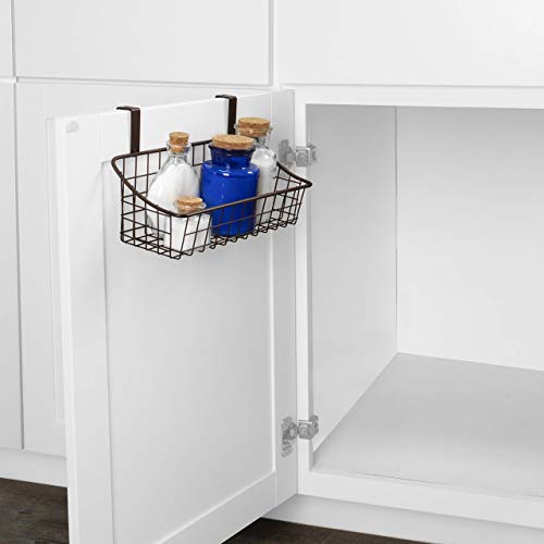 Spectrum Diversified Grid Storage Basket, Over the Cabinet Door, Small, Bronze