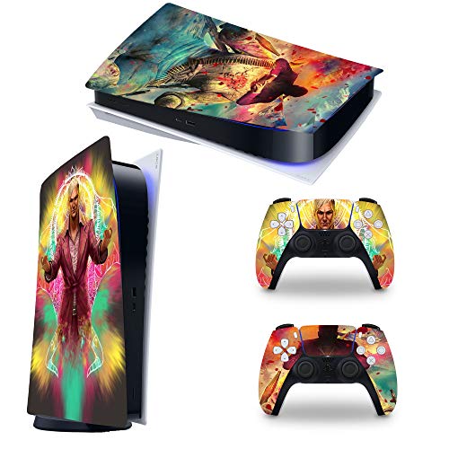 Playstation 5 Digital Edition Skin Set β Let's Gun - HD Printing Vinyl Skin Cover Protective for PS5 Digital Edition Console and 2 PS5 Digital Edition Controller