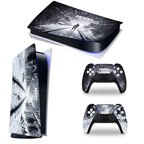 PlayStation 5 Skin Set – Spiner Game - HD Printing Vinyl Skin Cover Protective for PS5 Standard Edition Console and 2 PS5 Standard Edition Controller