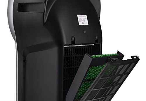 Newair Evaporative Air Cooler and Portable Cooling Fan in Silver, Honeycomb Pad Cooling, 470 CFM, 1.45 Gallon Removable Water Tank, Remote Control and Timer, Cost Saving Cooling for Dry Climates