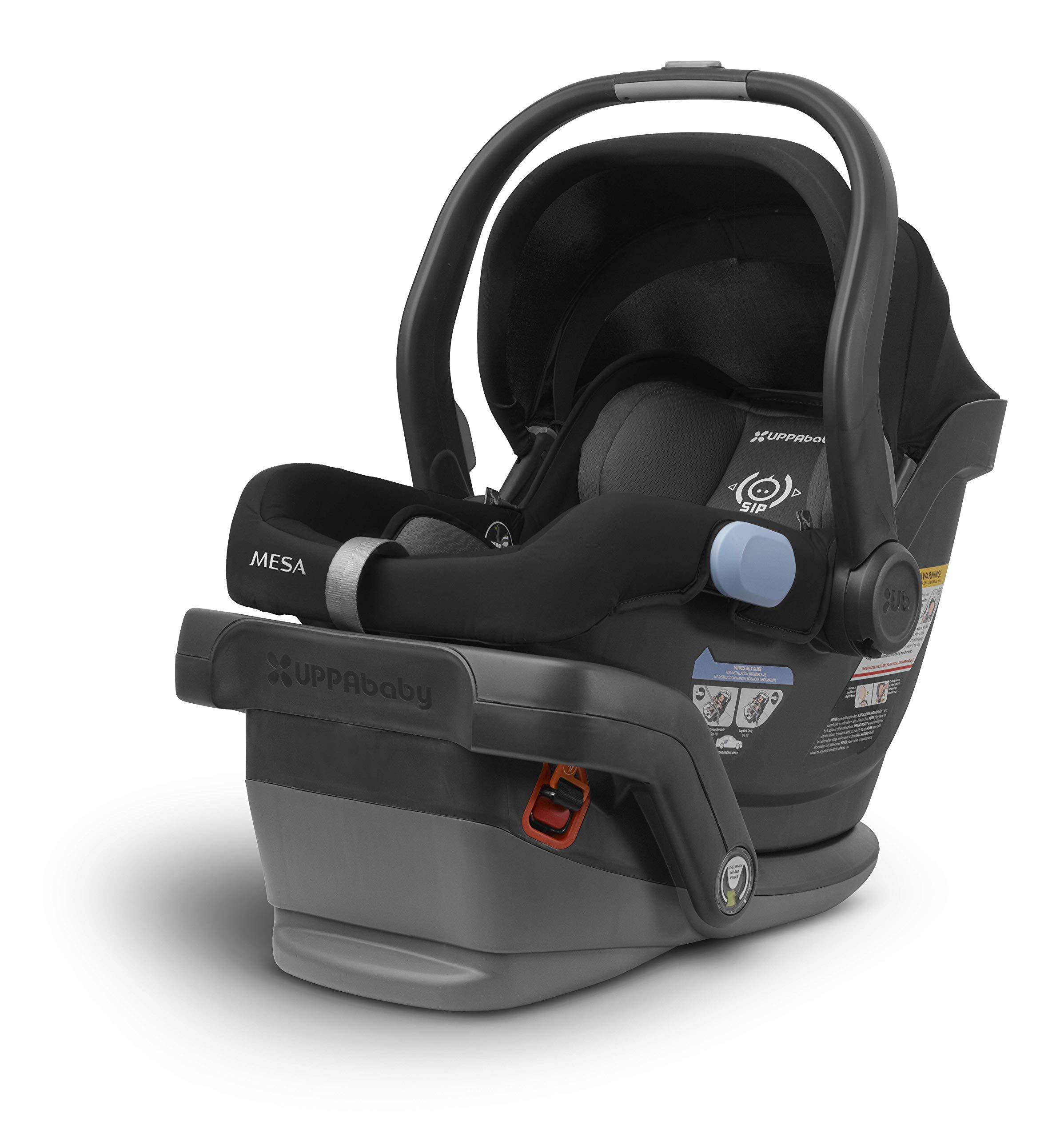 Vista V2 Stroller - Gregory (Blue Melange/Silver/Saddle Leather)+ MESA Infant Car Seat - Jake (Black)