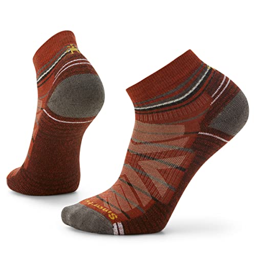 Smartwool Men's Hike Light Cushion Merino Wool Pattern Ankle Socks Picante, Large