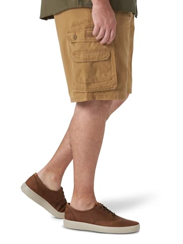 Lee mens Big & Tall Dungarees New Belted Wyoming Cargo Shorts, Bourbon, 44 US