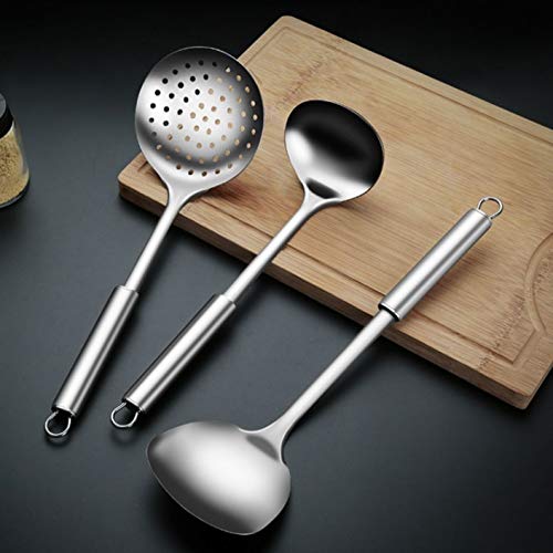 Lorier 3 Piece Stainless Steel Kitchen Utensil Set Noodle Spoon Kitchen Cooking Tool Not Easily Deformed
