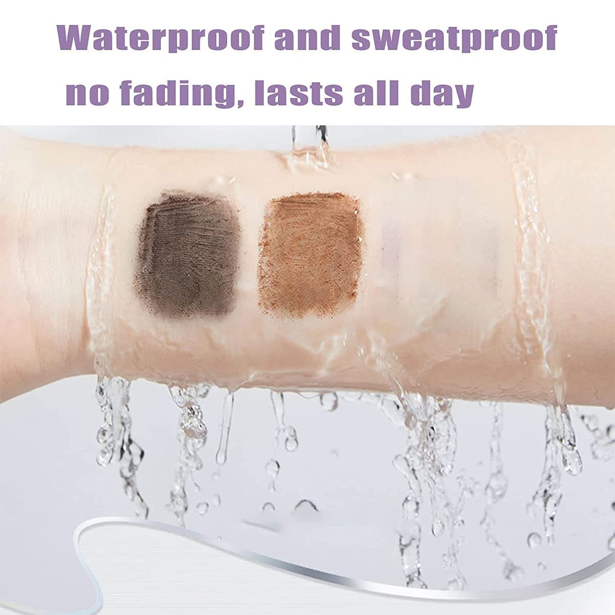 Metal Mascara Wand, Bristle Less Metal Mascara, Waterproof and Non-Smudged, Long-Lasting (Black)