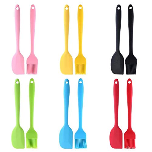 LMMDP Brush Mixing Batter Set Small Food Grade Silicone Kitchen Utensils Baking Tools (Color : A)