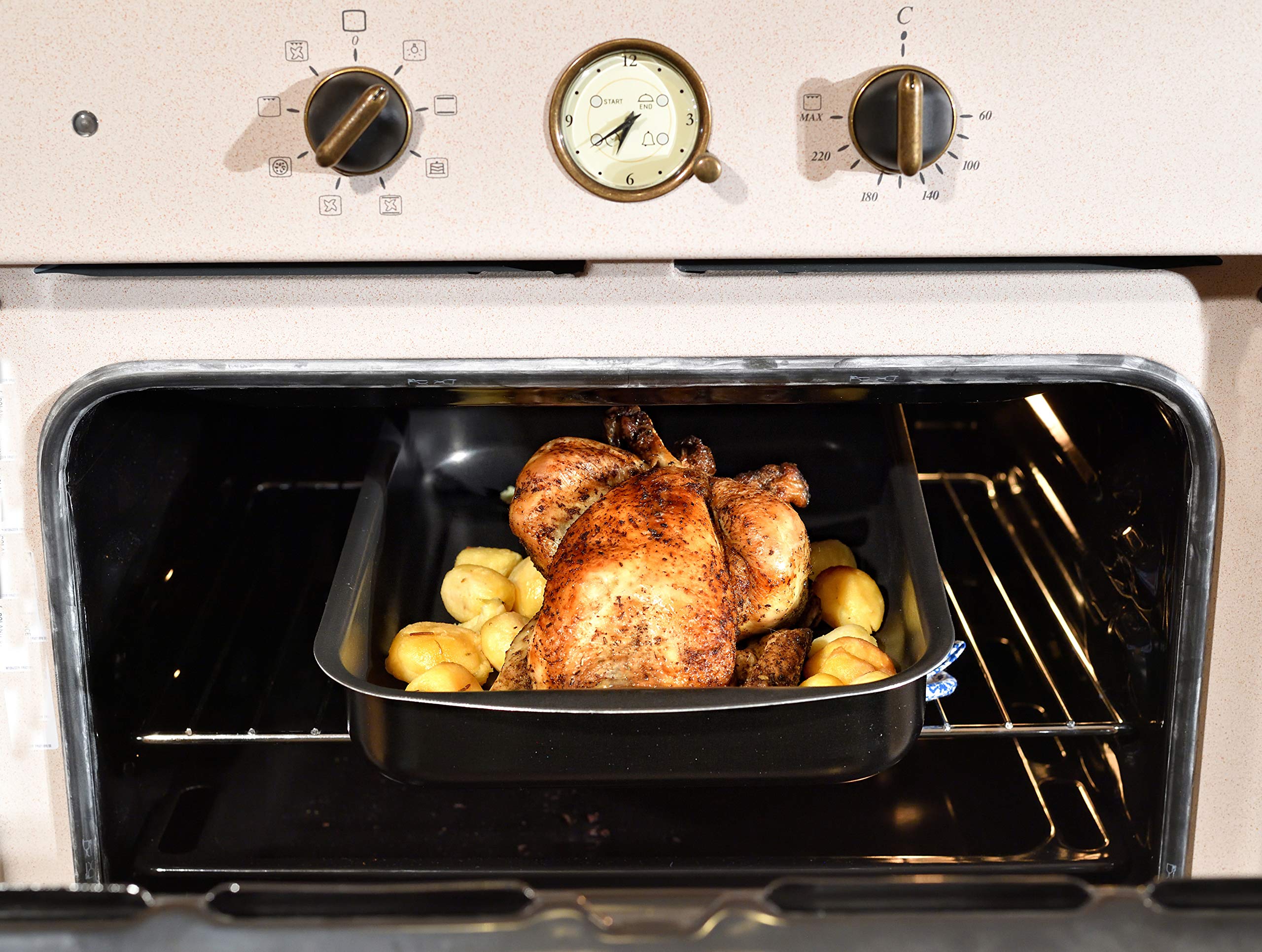 RAVELLI Italia Linea 30 Non Stick Roasting Pan (8.5x11)