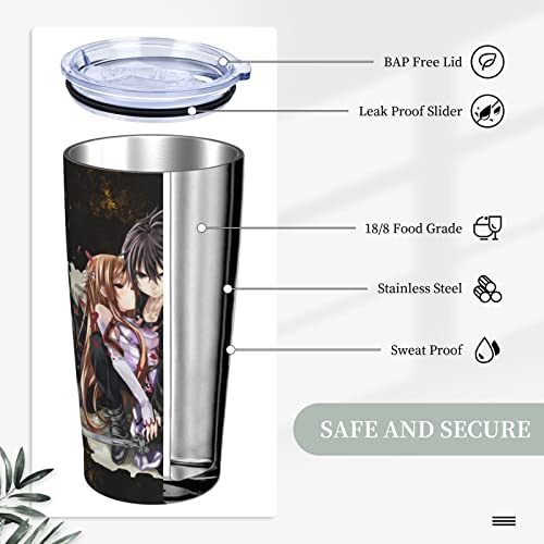 Sword Art Online 20oz Car Sippy Cup Stainless Steel Water Cup Thermos Cup