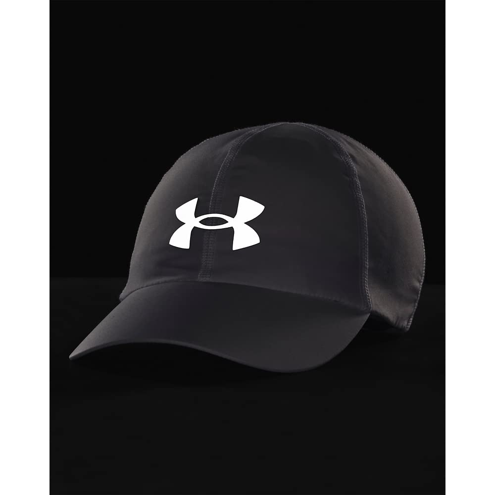 Under Armour Women's Shadow Run Adjustible Hat, White (100)/Reflective, One Size Fits Most