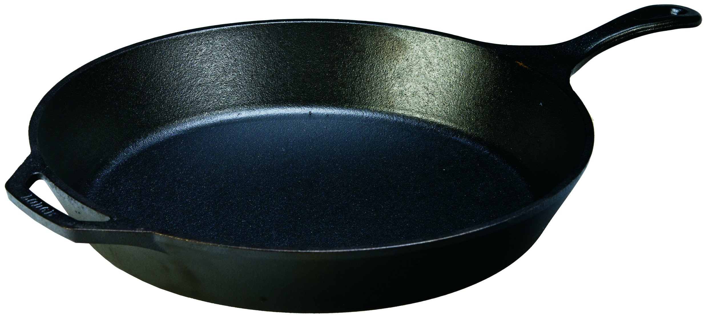Lodge Seasoned Cast Iron Skillet with Tempered Glass Lid (15 Inch) - Cast Iron Frying Pan with Lid Set