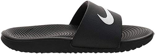 NIKE Kids' Kawa Slide (GS/PS) Athletic Sandal (5 Big Kid, Black/White/Black, numeric_5)