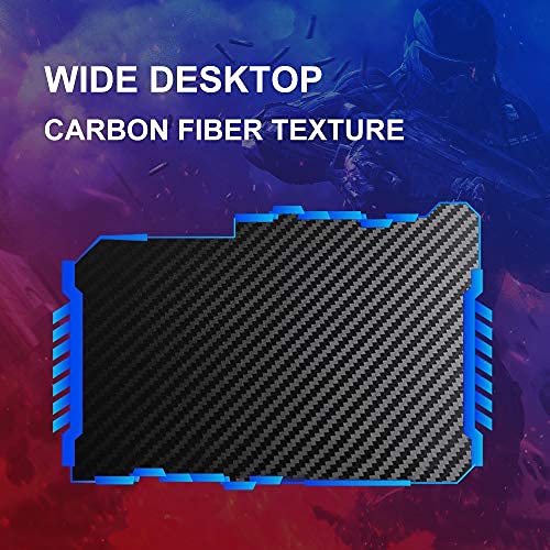 N /A NEWPUTE Office Gaming Desk 43.31"x23.62" Z Shaped Home Office PC Computer Table with LED Lights Controller Stand Cup Holder Headphone Hook for E-Sport Racing Gamer Pro Gift…