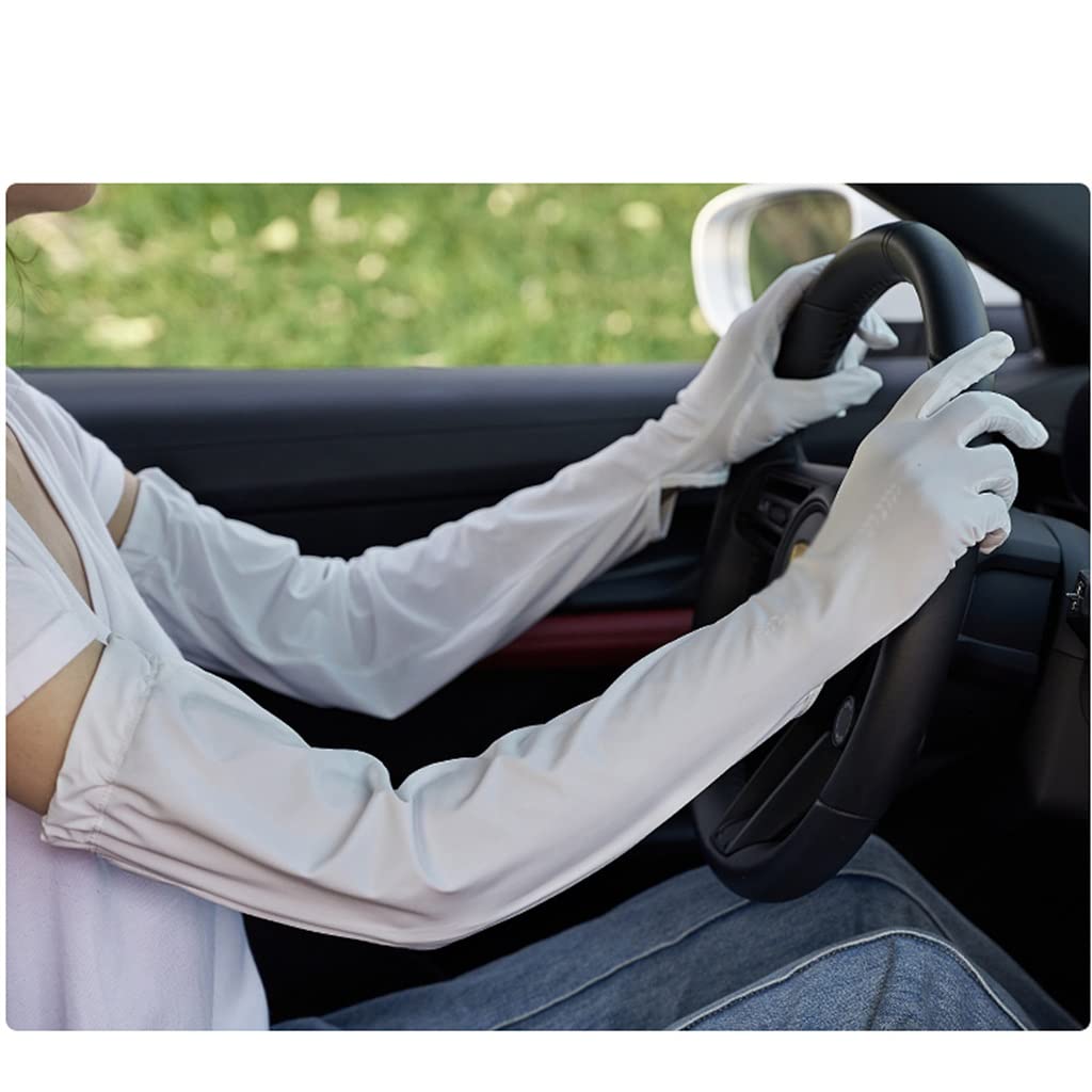 N/A Two Fingers, Ice Sleeves, Summer Long Driving Gloves, Outdoor Loose Ice Silk Cool Sleeves (Color : B, Size : 60 * 18 * 28cm)