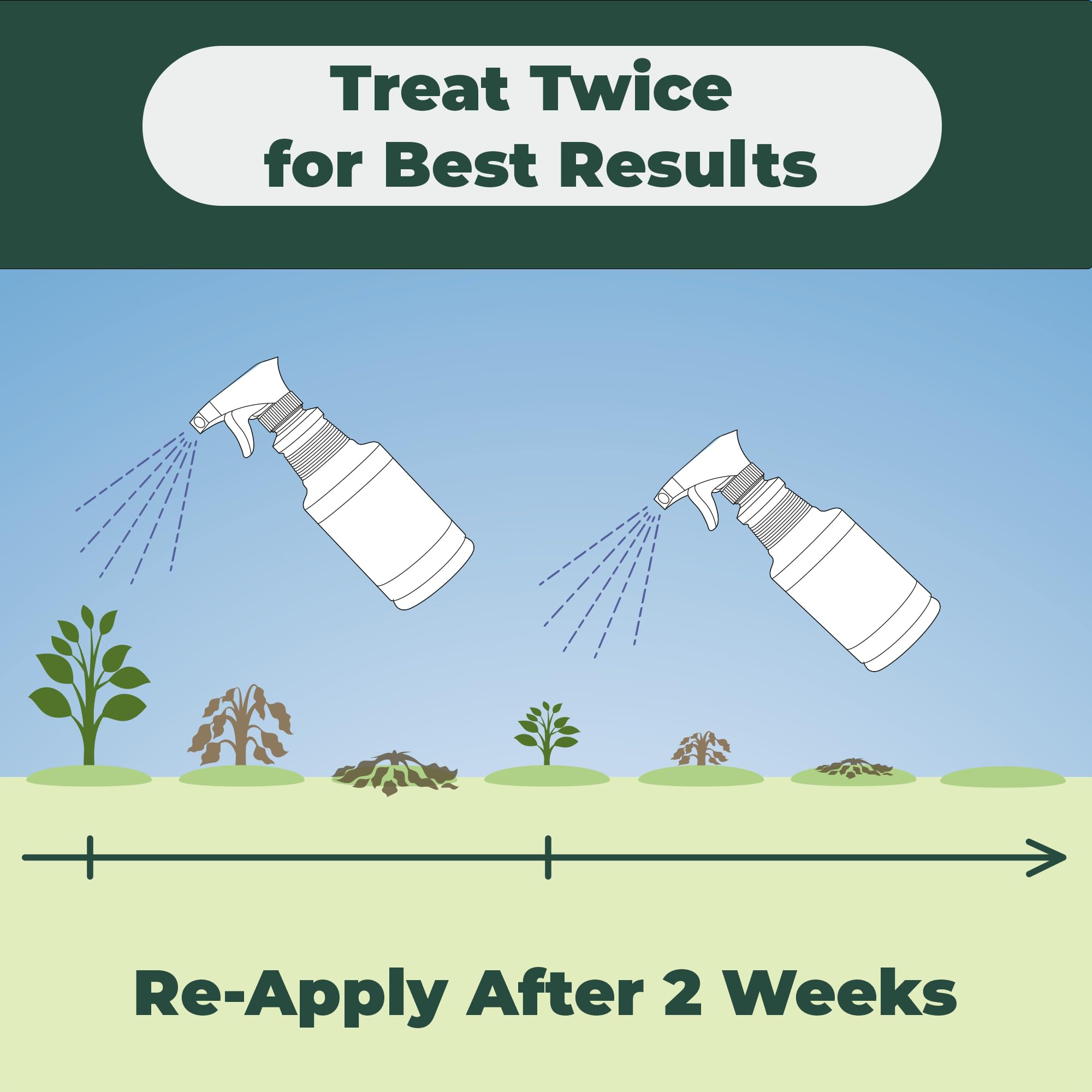Weed & Grass Killer β Natural Vinegar & Salt Weed Killer β 1 Gallon - Glyphosate Free