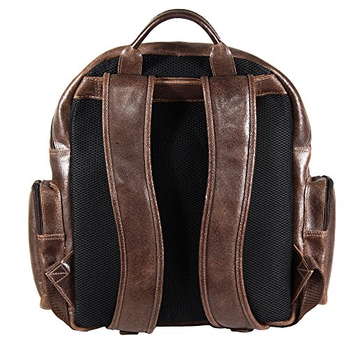 Piel Leather Travel Backpack, Vintage Brown, One Size