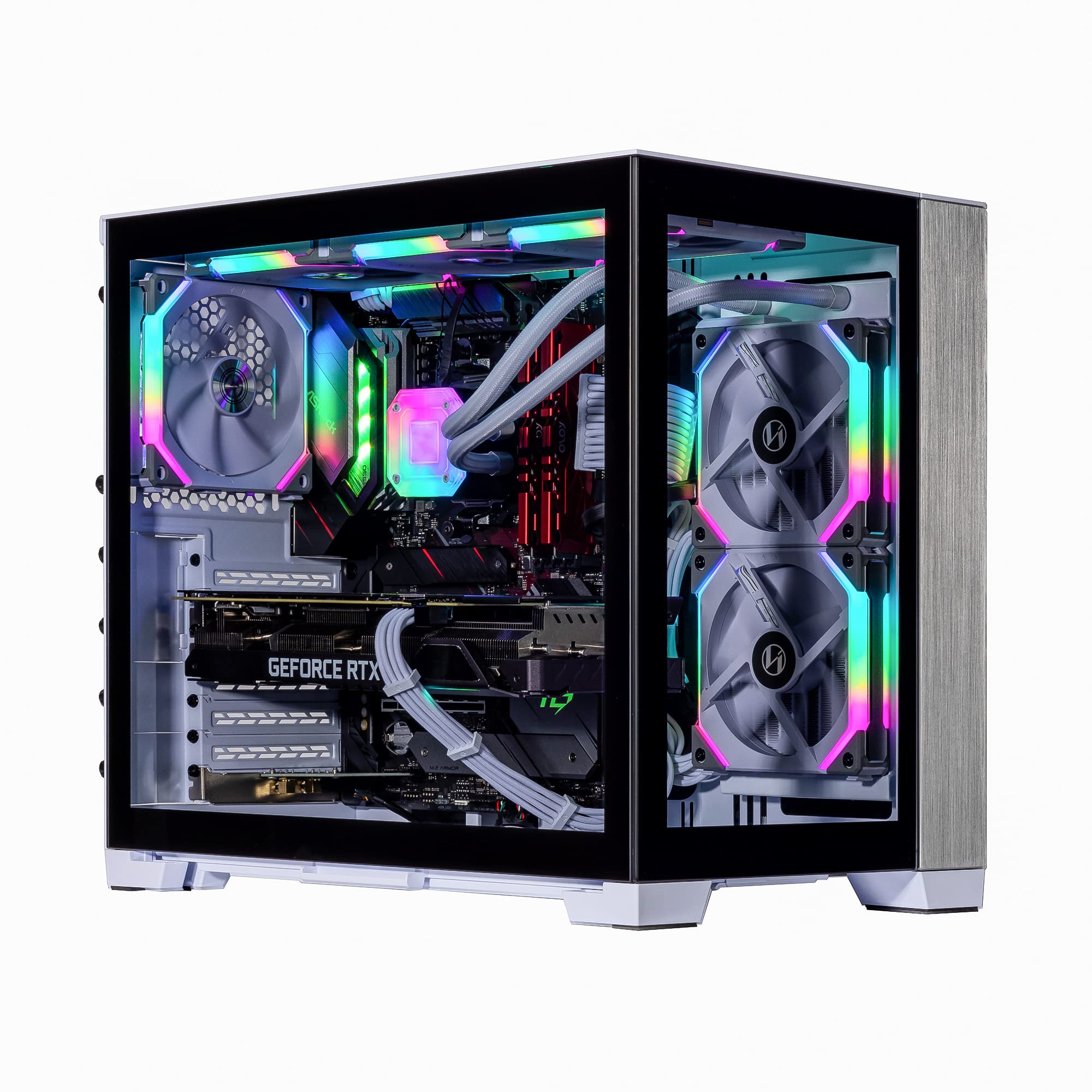 Velztorm Mini Lux Gaming Desktop PC (AMD Ryzen 9 5950X 16-Core, Radeon RX 7900 XT, 32GB RAM, 512GB PCIe SSD + 2TB HDD (3.5), WiFi, USB 3.2, HDMI, Display Port, Win 10 Home)