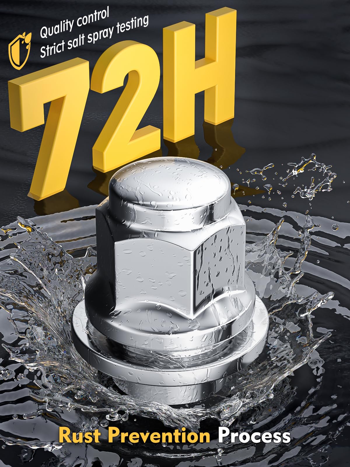 MIKKUPPA M12x1.5 Lug Nuts - 20pcs One-Piece Chrome OEM Style Mag Seat Lug Nuts - Replacement for Toyota Lexus Scion Pontiac Factory Wheels