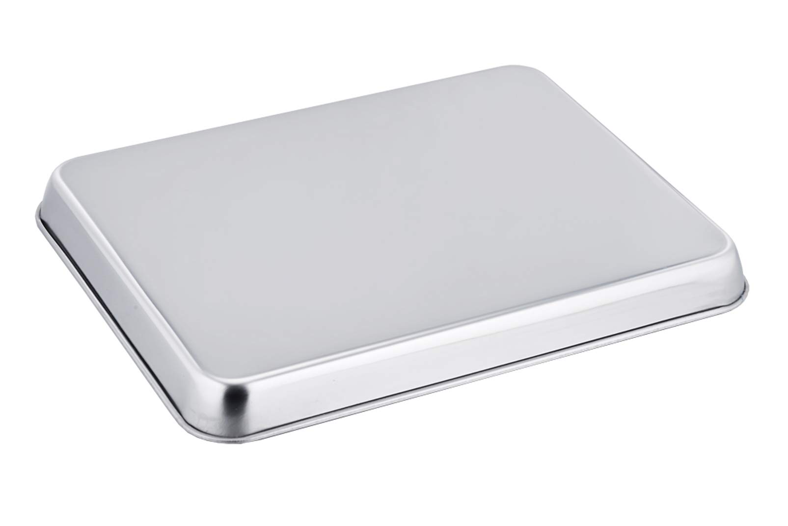 Mini Toaster Oven Tray Pan, P&P CHEF Stainless Steel Broiler Pan, Small Rectangle 9''x7''x1'', Non Toxic & Heavy Duty, Easy Clean & Dishwasher Safe