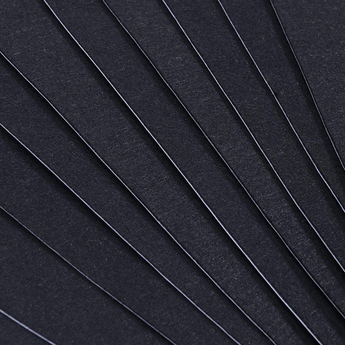 Perzodo 6 Pieces Black Adhesive Back Sheets - 8.3 by 11.8" (A4 Size) Adhesive Back Felt Sheets for Art Crafts Making, Jewelry Box and House Adorning