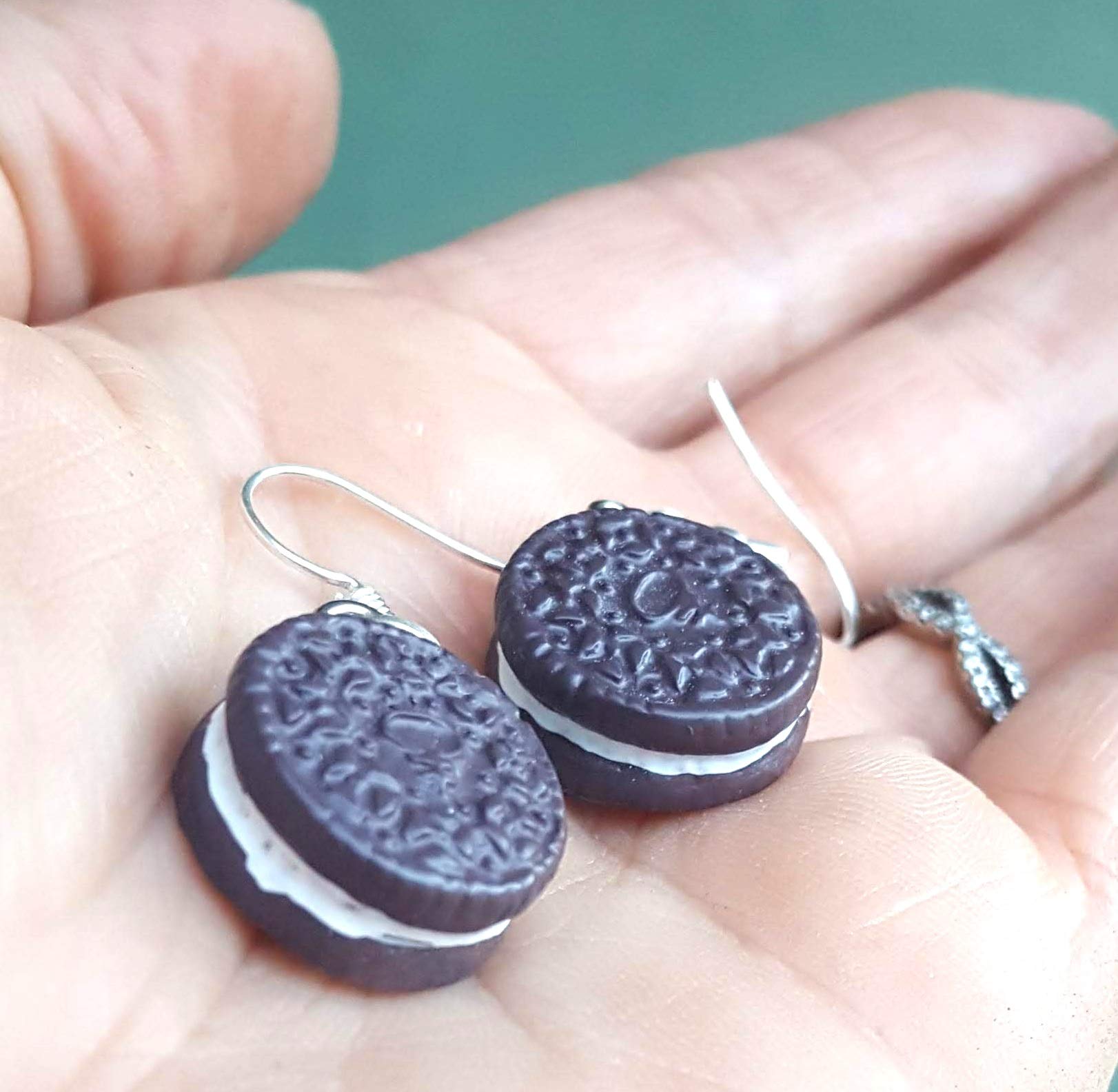 Mini Oreo Cookie Dangle Drop Kawaii Earrings Oh Yeah! By Pashal