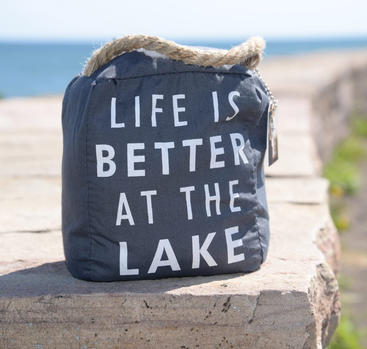 Pavilion Gift Company 72158 At the Lake Door Stopper, 5 by 6-Inch ,Black