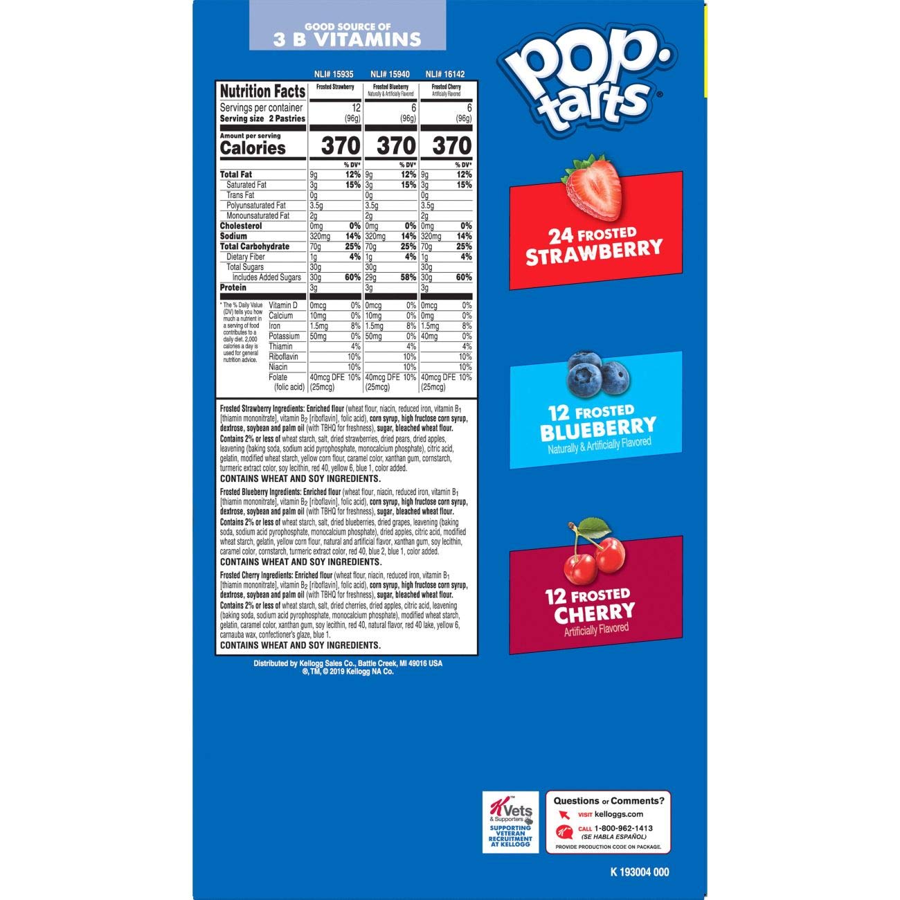 Pop-Tarts, Breakfast Toaster Pastries, Variety Pack, 48 Ct, 81.2 Oz