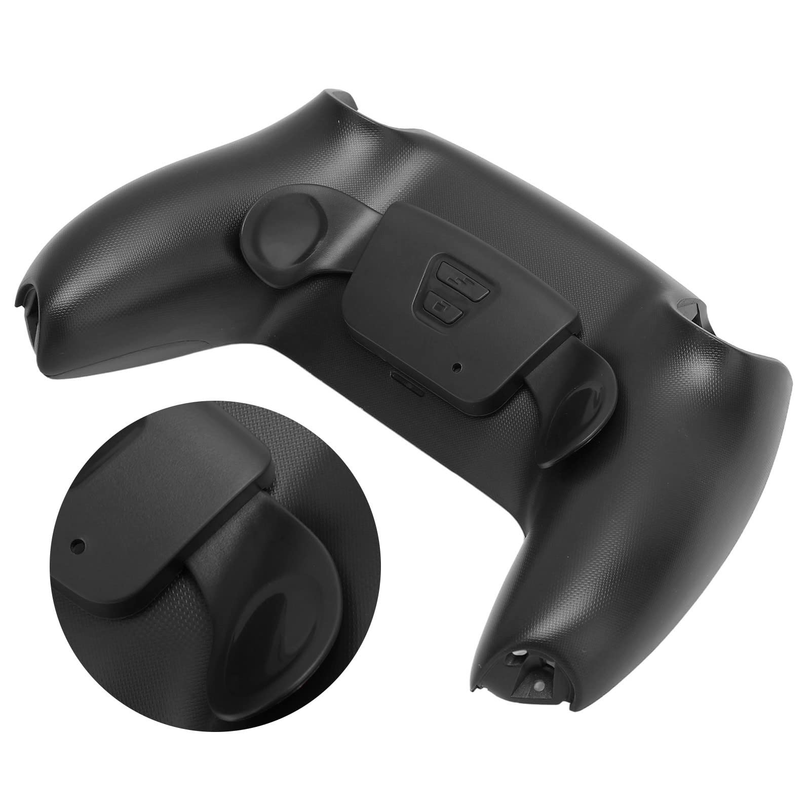 Replacement Controller Back Shell for , Paddle Burst Mapping Function, DIY Redesigned Gamepad Dual Back Attachment Housing Kit for (Black)