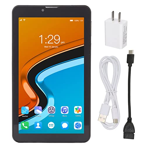Naroote 7 Inch Tablet, 32GB Tablet 5GWIFI Dual Band Dual Card Dual Standby for Kids (US Plug)