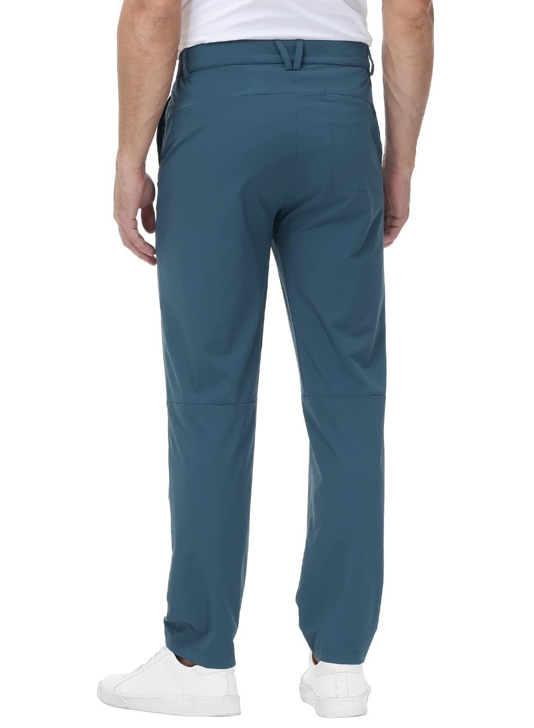 TBMPOY Mens Stretch Golf Pants Lightweight Quick Dry Casual Work Pant with 3 Pockets Stone Blue 40