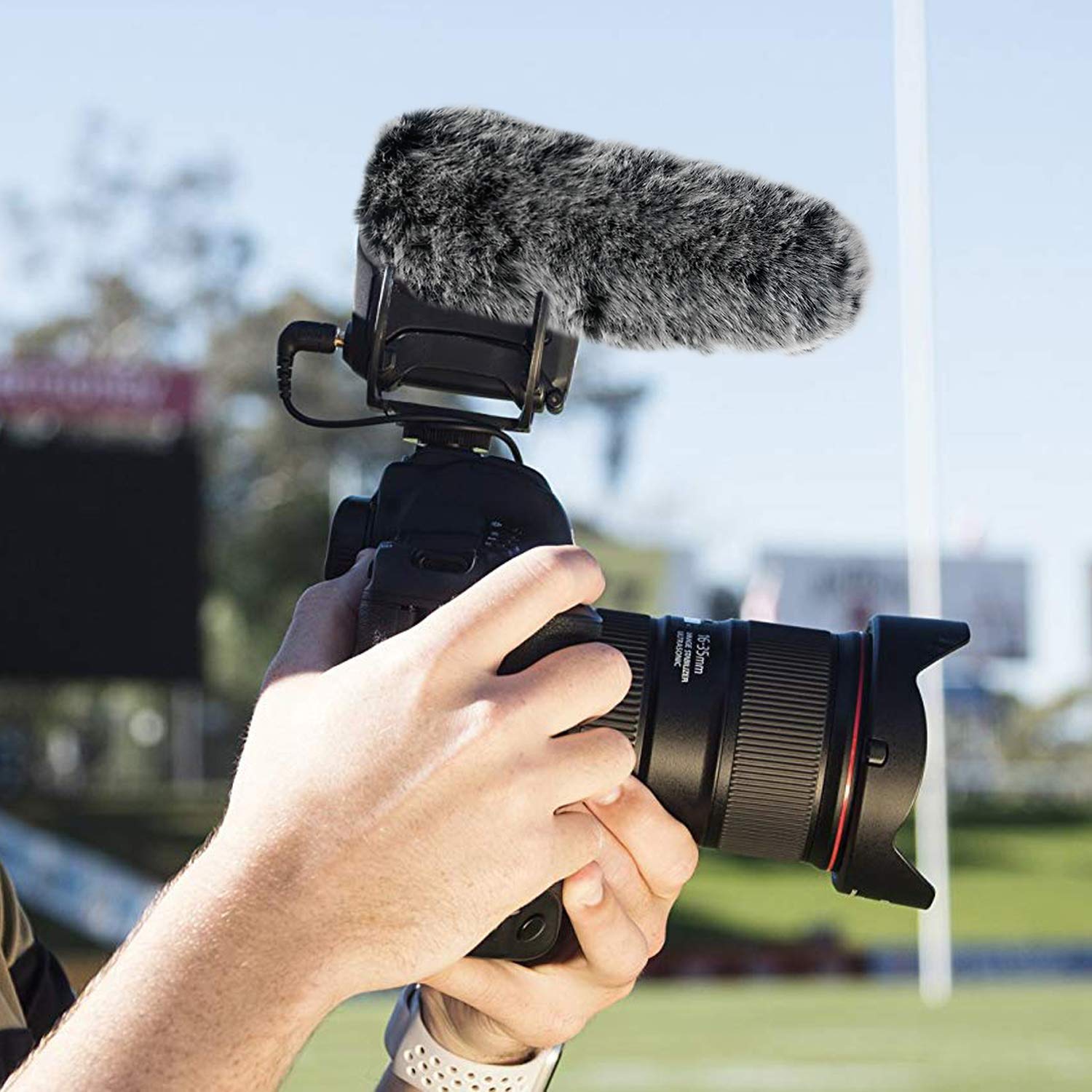 Microphone DeadCat for Rode VideoMic Pro+ On-Camera Microphone. Bestshoot Windscreen Blocker Protection Cover Furry Microphone DeadCat for Rode VideoMic Pro+ On-Camera Microphone (2 Pack)