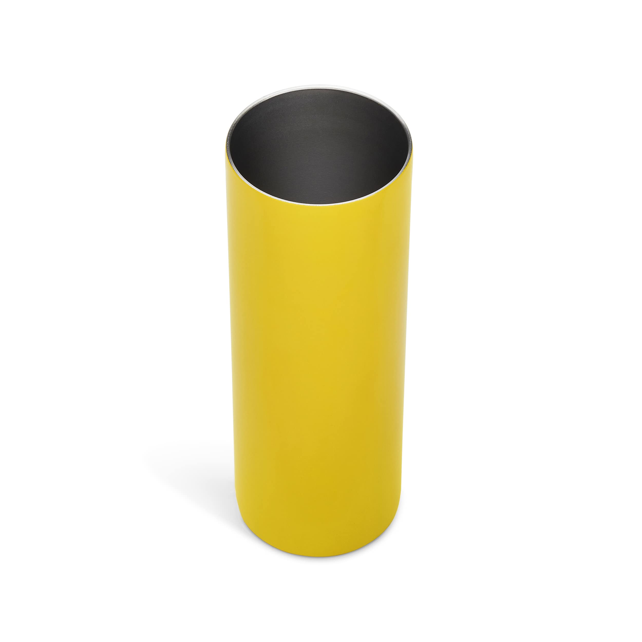 makerflo 20oz Powder Coated Tumbler Craft-Ready Insulated Stainless Steel for DIY Gifts & Personalization (Laser Engravable)-(Yellow, 1 pack)