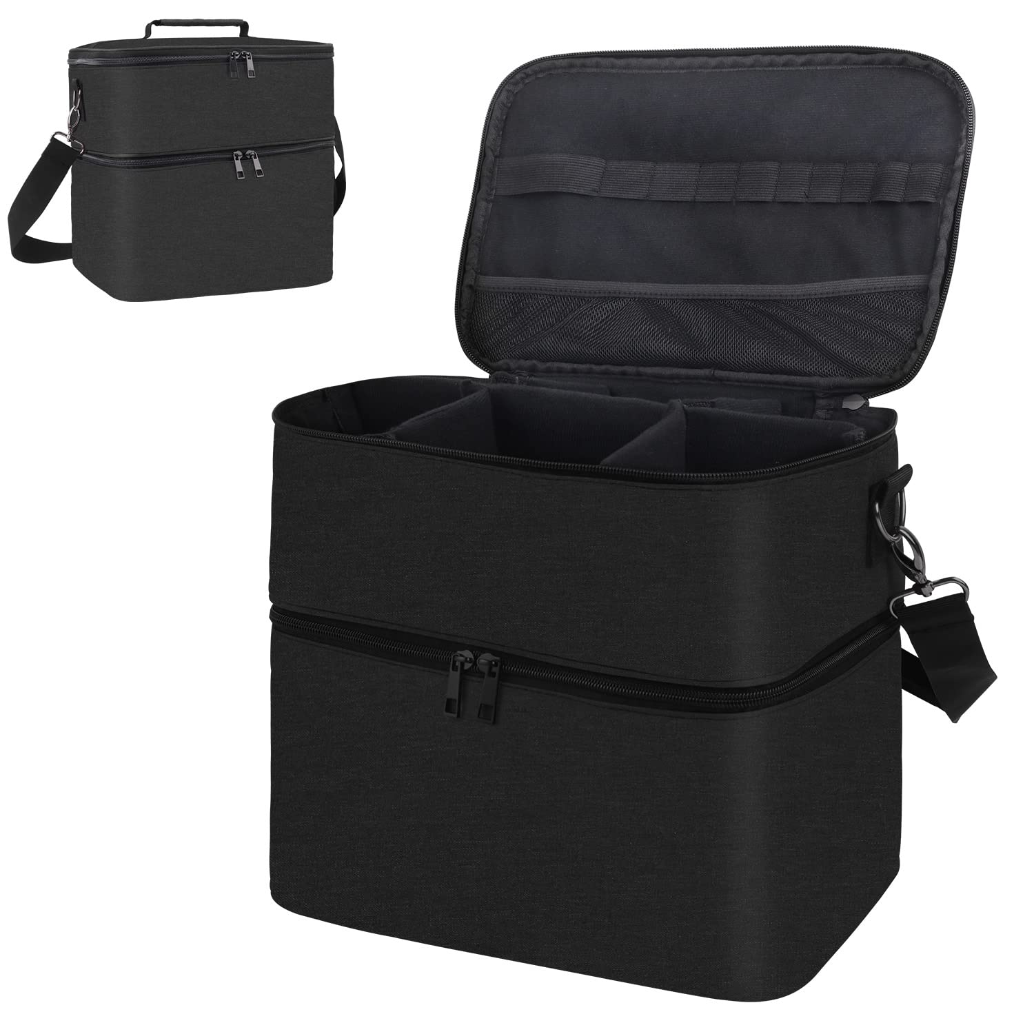 TUSIASC Pill Bottle Organizer Medicine Bag Medication Storage Organization Medicine Travel Carrying Case Home Health Aid Bag with Shoulder Strap (Bag Only)