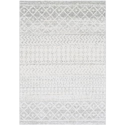 Livabliss Chester Boho Moroccan Area Rug,3'11" x 5'7",Grey