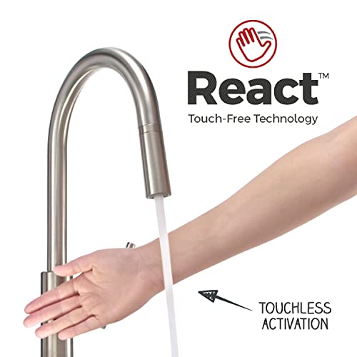 Pfister Stellen Touchless Kitchen Faucet with Pull Down Sprayer, Single Handle, High Arc, Stainless Steel Finish, LG529ESAS