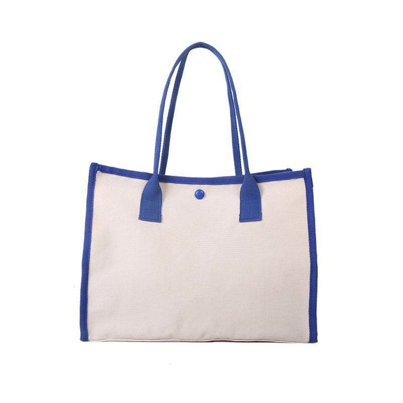 Thick Simple Casual Bag Shopping Bag Large Capacity Shoulder Bag Ladies Casual Canvas Shopping Tote Bag