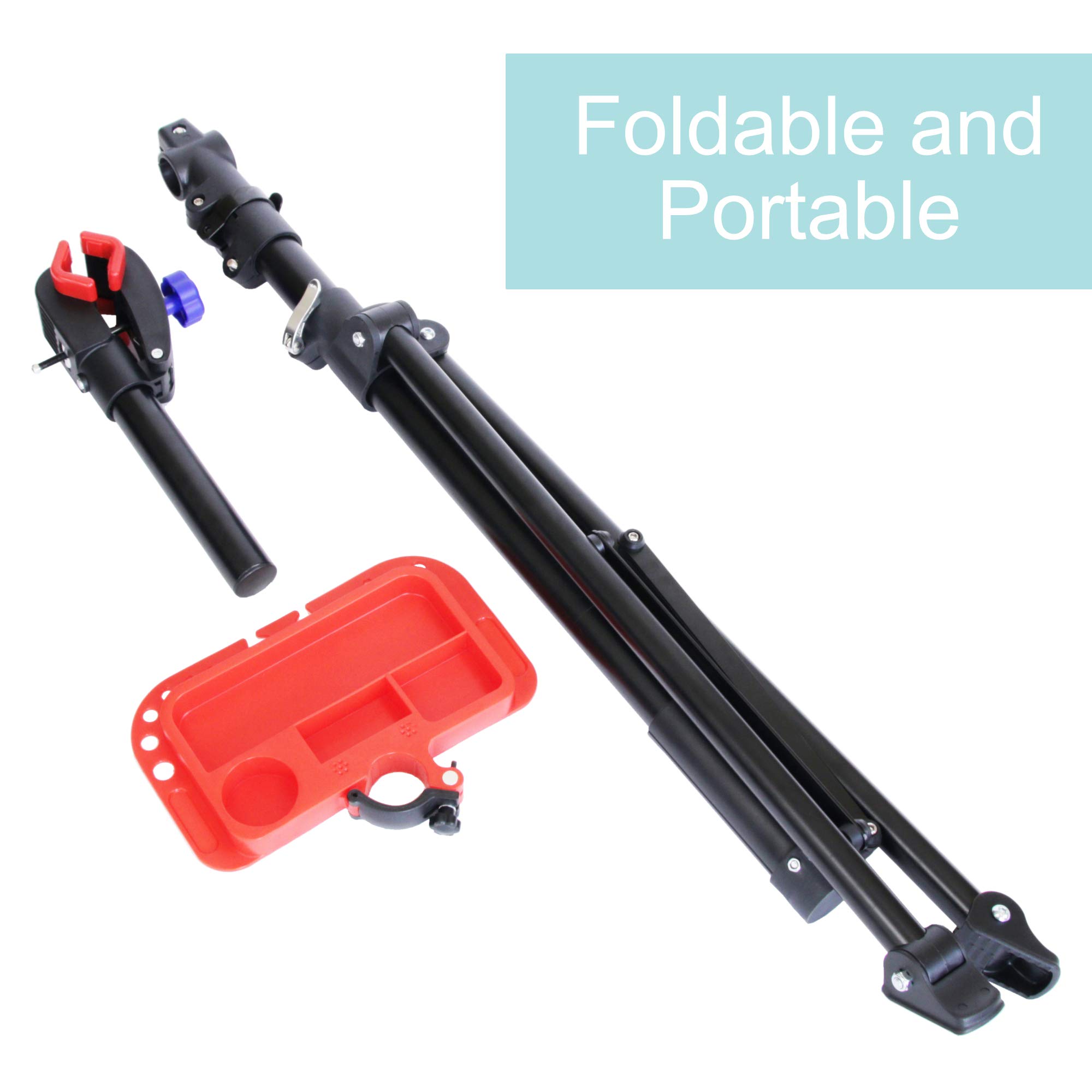 Lumintrail Bike Repair Stand Portable Adjustable Bicycle Workstand for Road and Mountain Bikes (Max 55lbs)