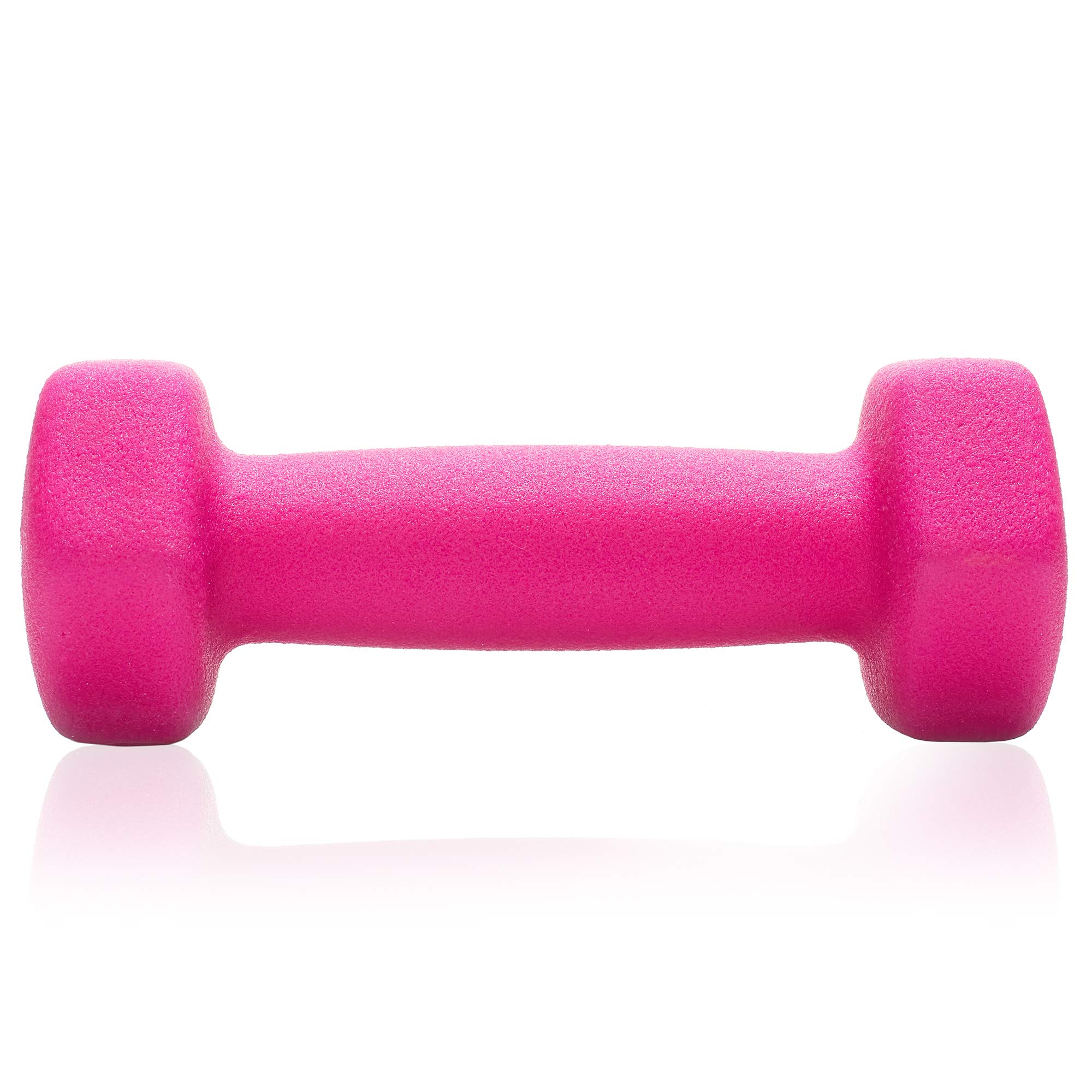 Philosophy Gym Neoprene Dumbbell Hexagon Hand Weights, 2 lb Pair - 4 lb Total