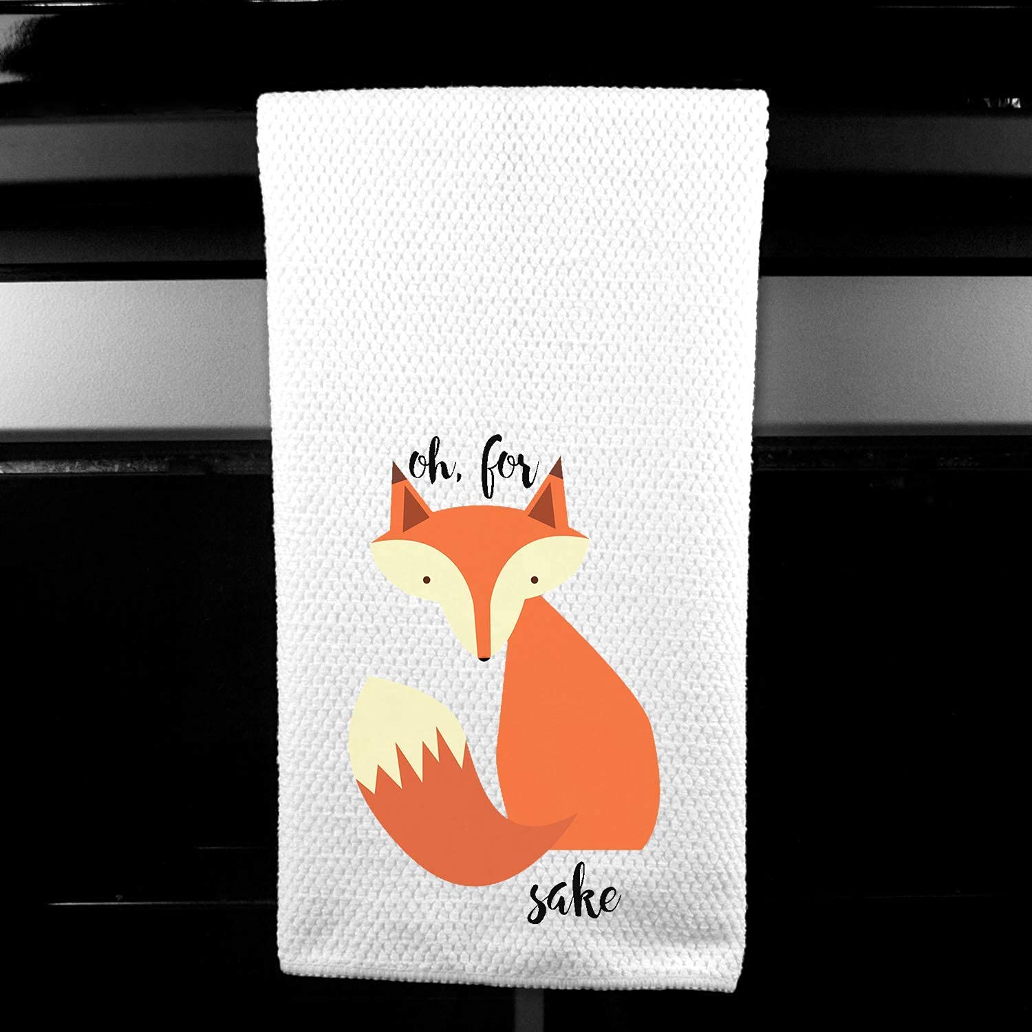 Oh For Fox Sake Funny Saying Microfiber Kitchen Towel Gift for Her